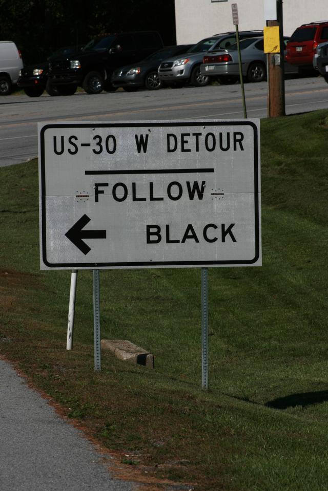 Colored Detour Routes in County & Pennsylvania - Thorndale Fire Company