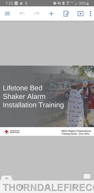 Bed Shaker Alarm Training - Thorndale Fire Company